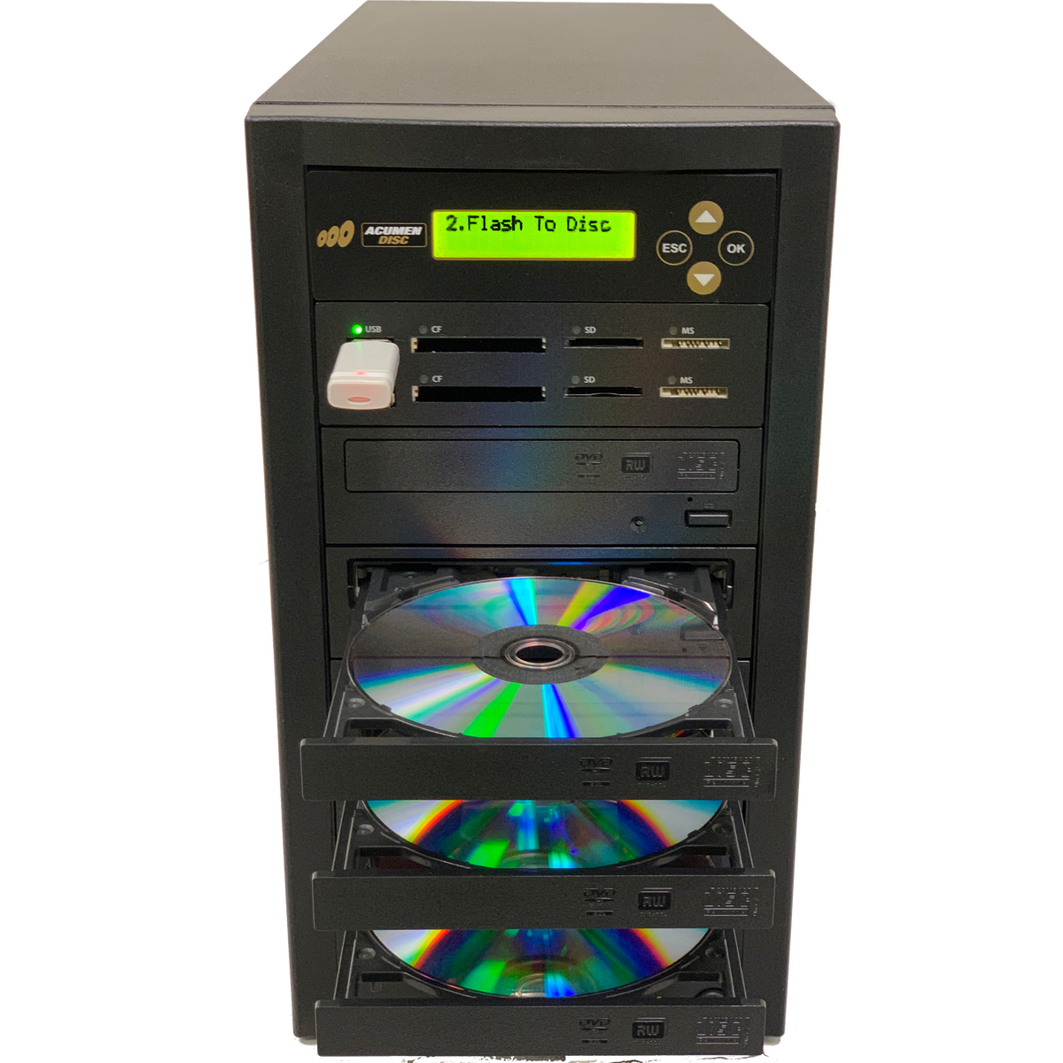 Acumen Disc 1 to 7 CrossOver media duplicator - cf sd usb to blu-ray ...