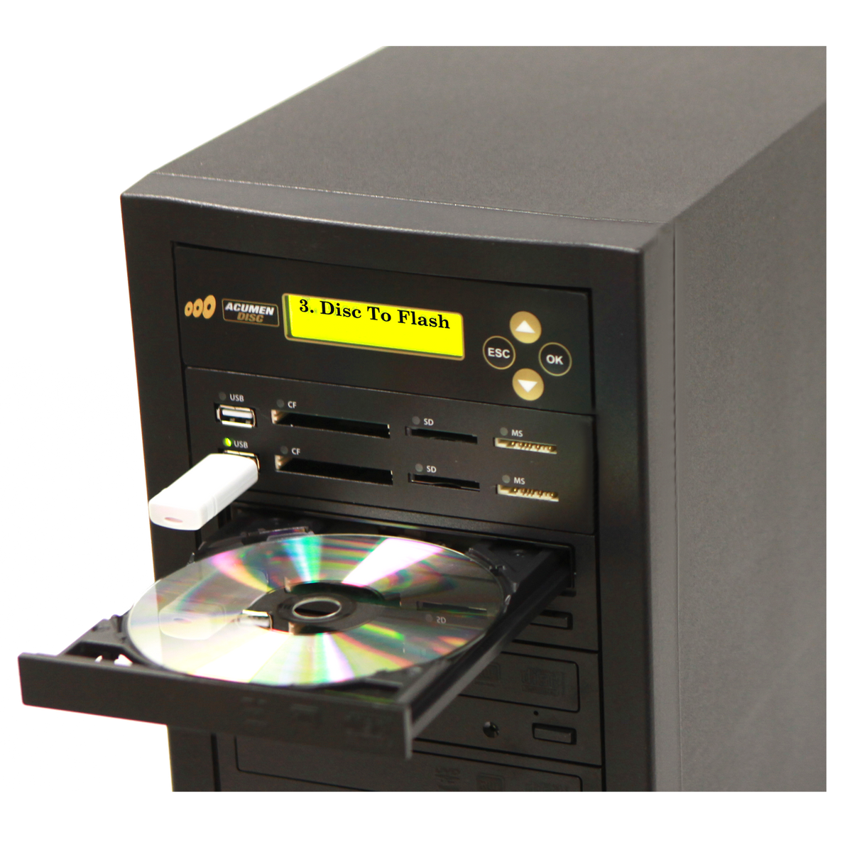 Acumen Disc 1 to 7 CrossOver media duplicator - cf sd usb to dvd discs ...